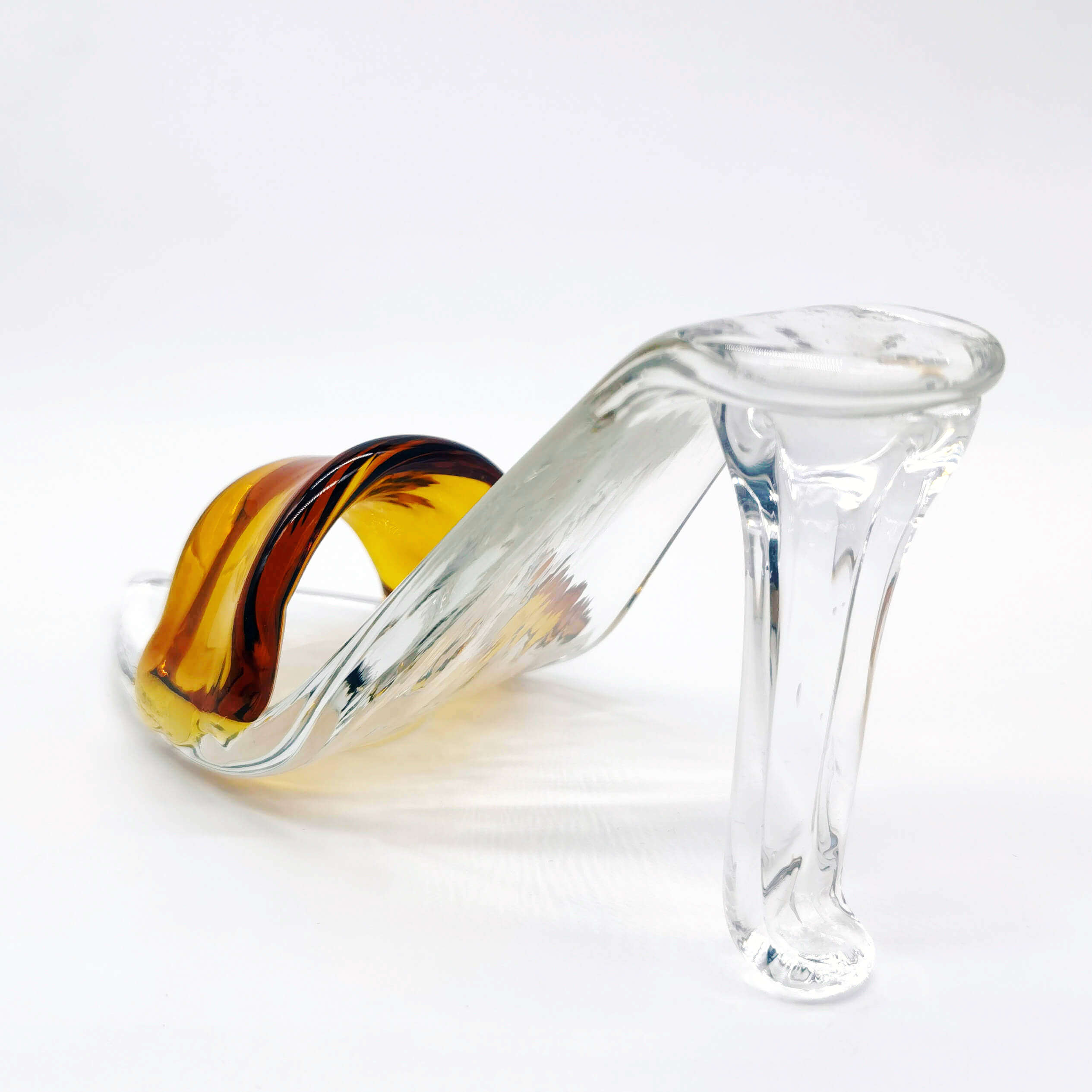 Handmade High-Heeled Shoes Glass Figurine - ZhuyuanGlass