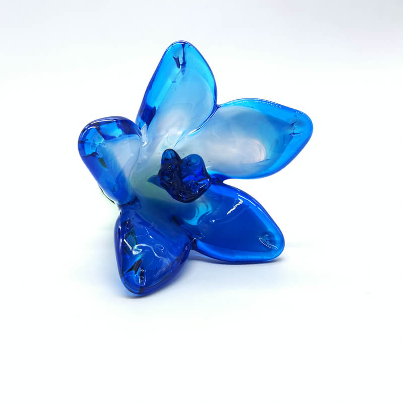 Hand-blown Glass Flower Figurine - ZhuyuanGlass